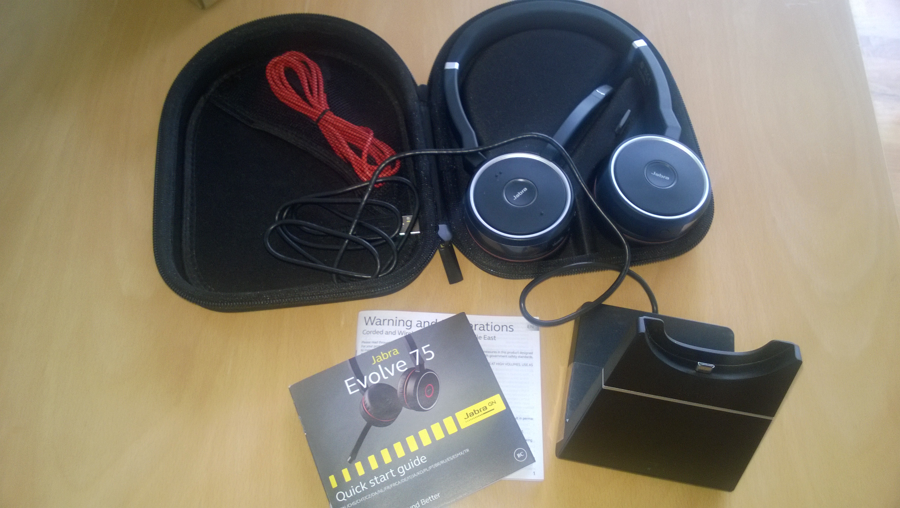 Review - The Jabra Evolve 75 headphones and stand. #Jabra # ...