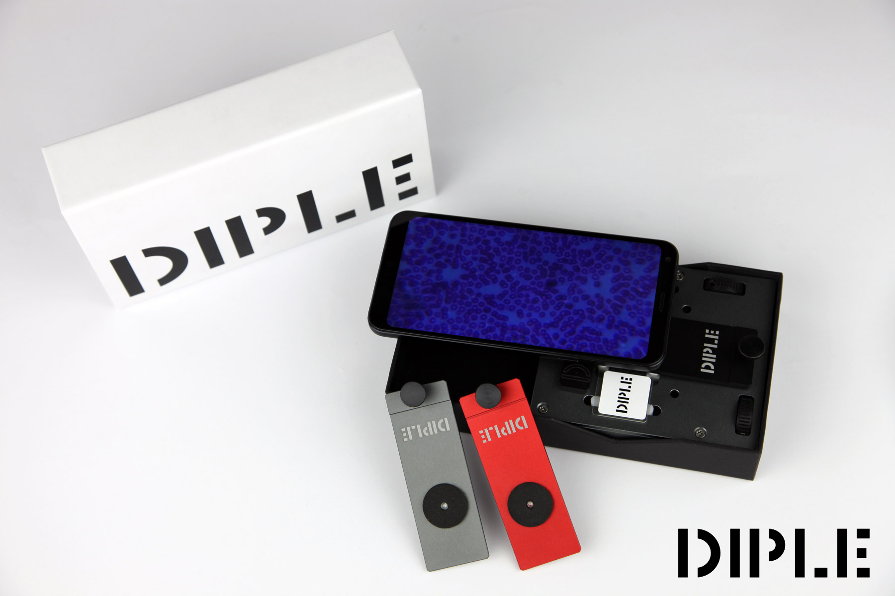 DIPLE transforms any smartphone or tablet into a powerful microscope. # ...
