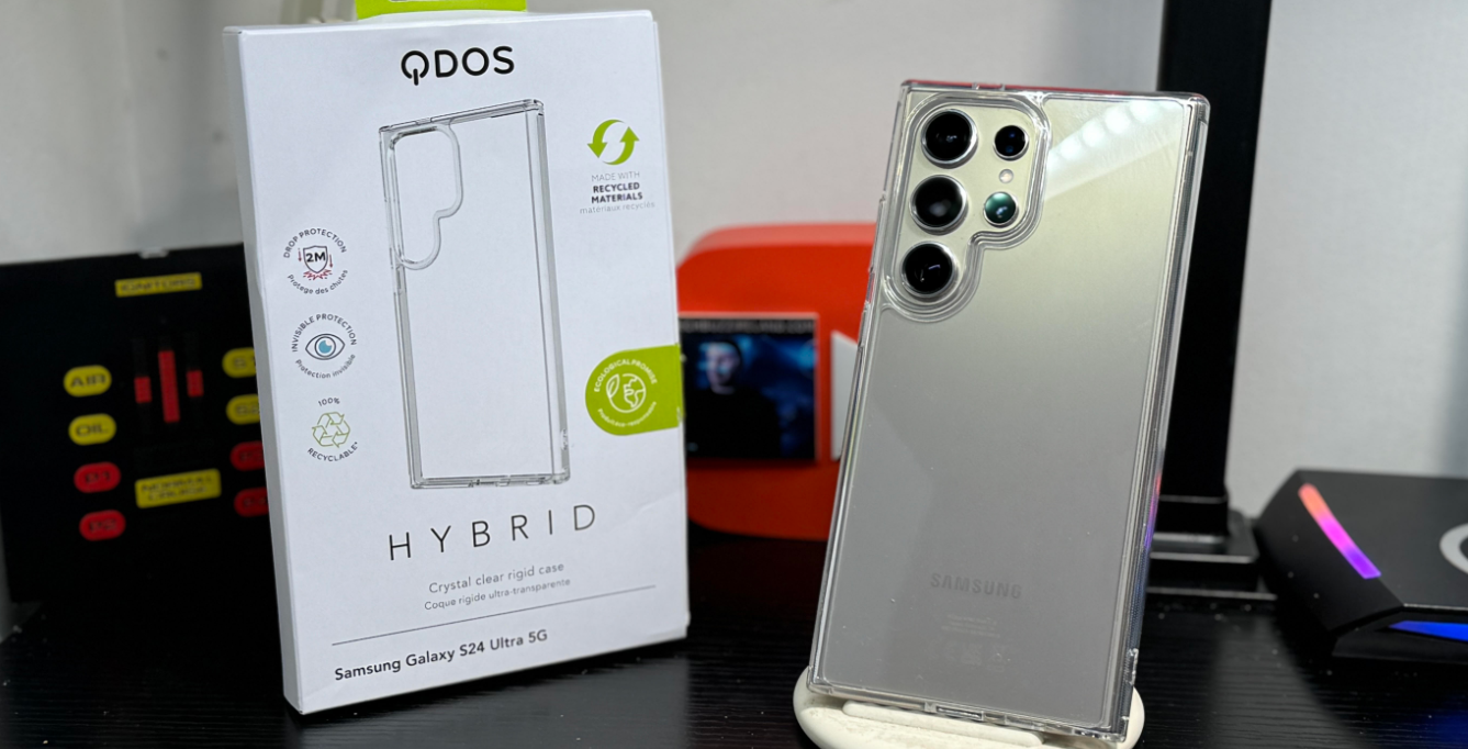 Tech Review – QDOS Galaxy S24 Ultra HYBRID CLEAR Case - techbuzzireland.com
