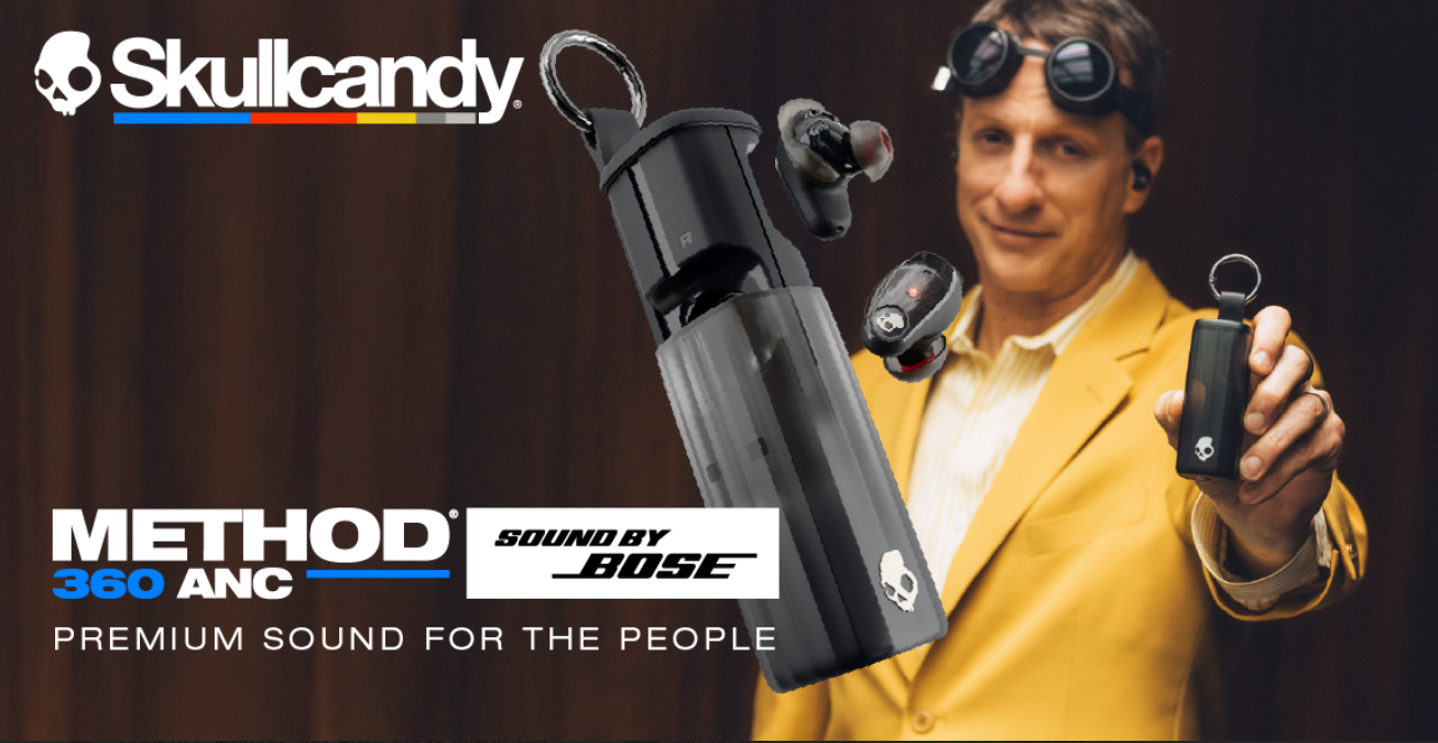 SKULLCANDY’S Method 360 ANC Earbuds Feature Premium sound by Bose