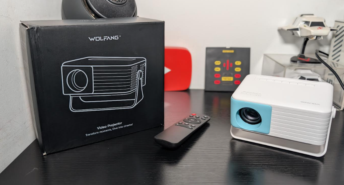 WOLFANG Mini Projector, Home Cinema 1080P Projector Review